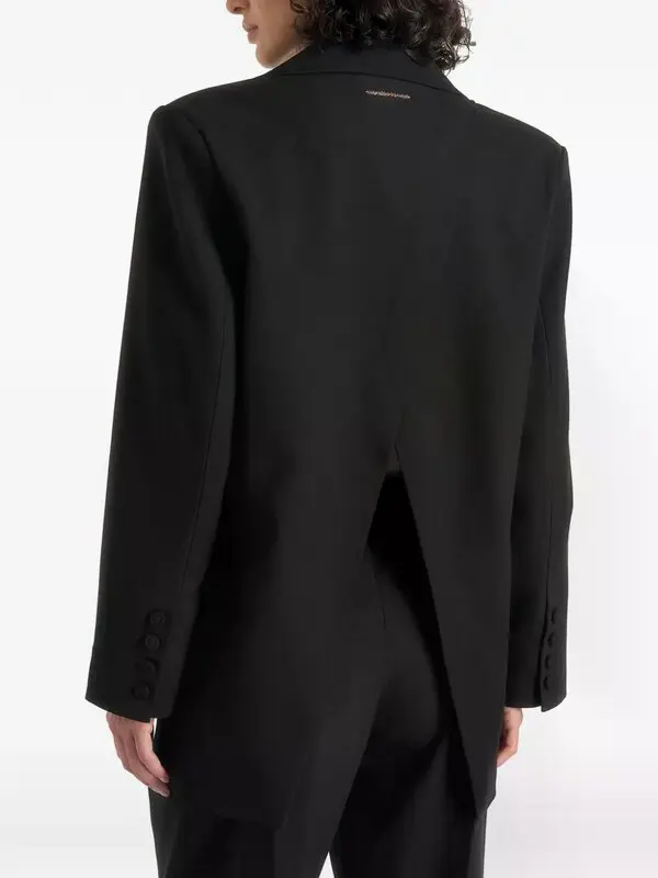 Manière De Voir Elena In Oversized Open Back Tailored Blazer