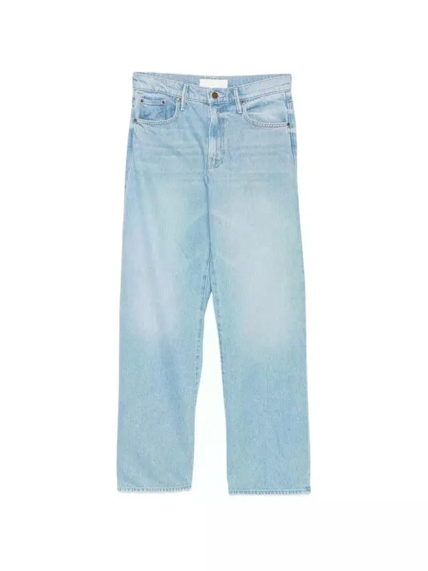 MOTHER Faded Wide-leg Jeans - Blue