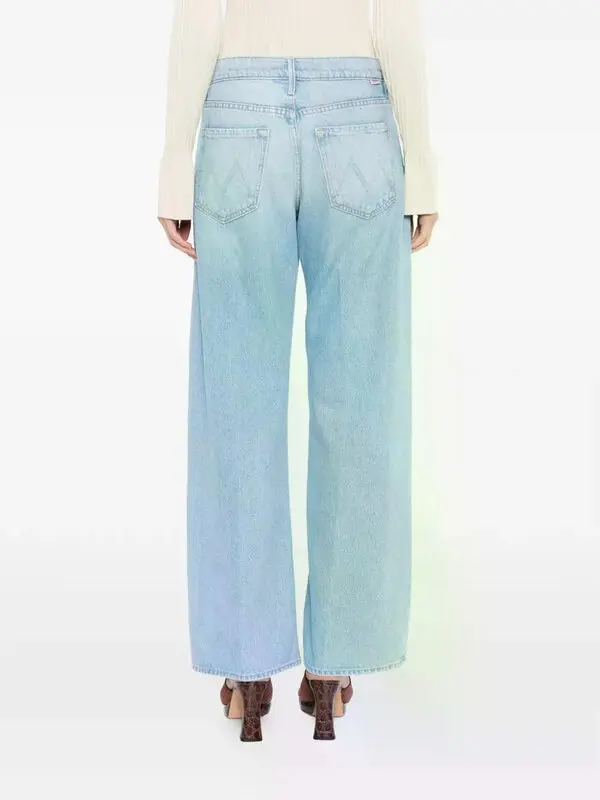 MOTHER Faded Wide-leg Jeans - Blue