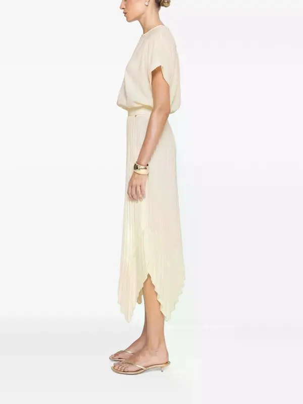 NISSA Pleated Midi Skirt