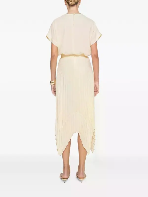 NISSA Pleated Midi Skirt