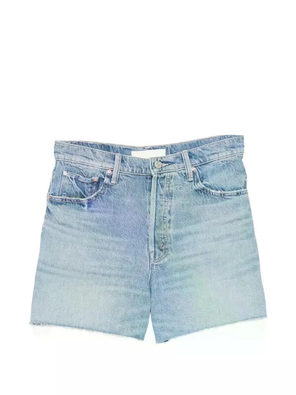 MOTHER Frayed-edge Denim Shorts