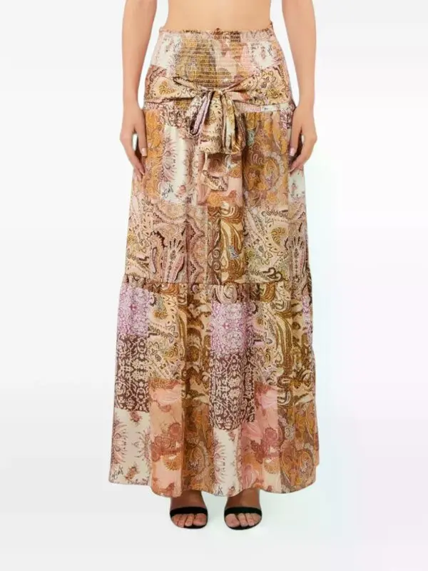 Liu Jo Patchwork Paisley-print Skirt