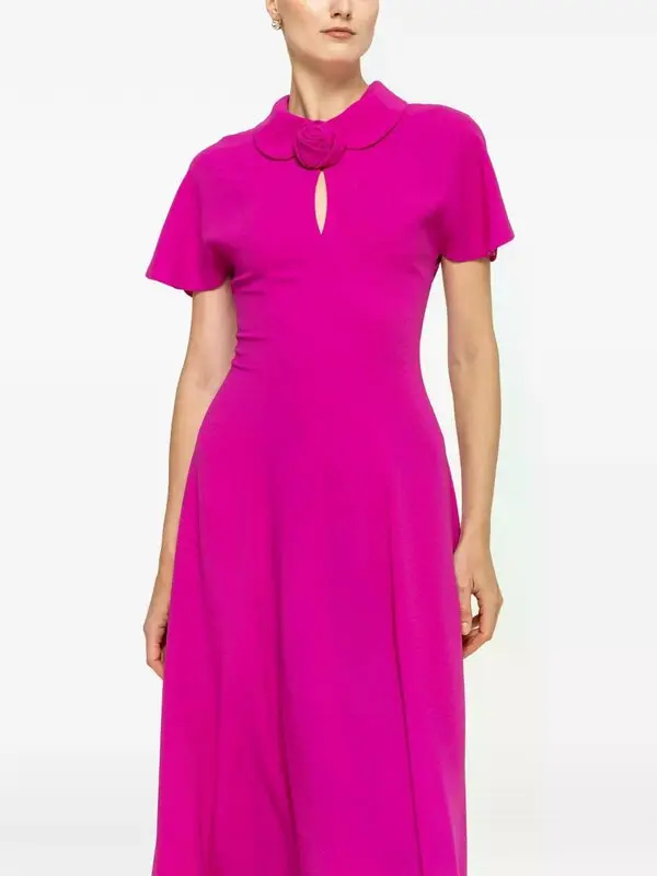 NISSA Floral-detail Midi Dress