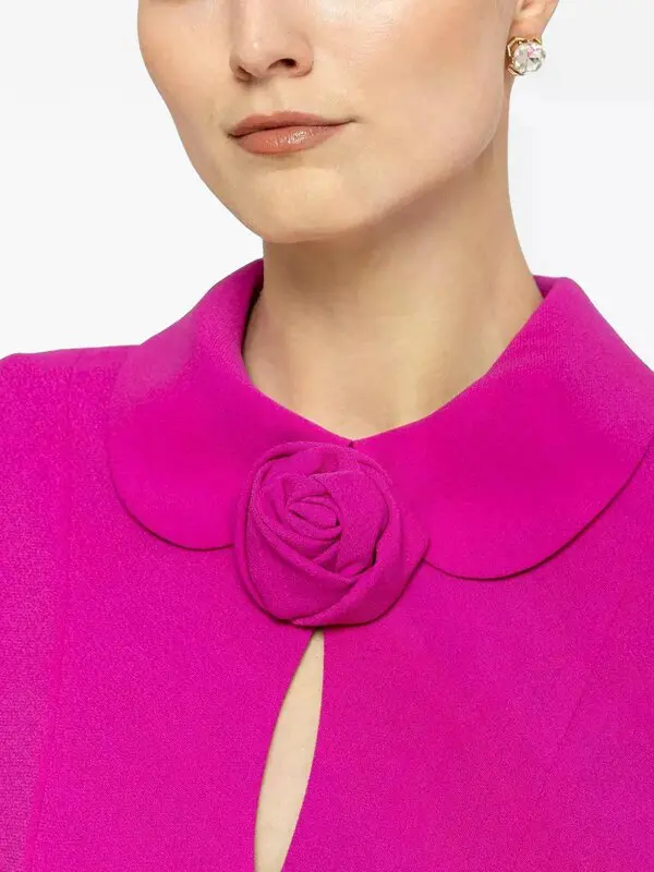 NISSA Floral-detail Midi Dress