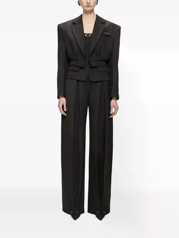 NISSA Cropped Gathered Blazer