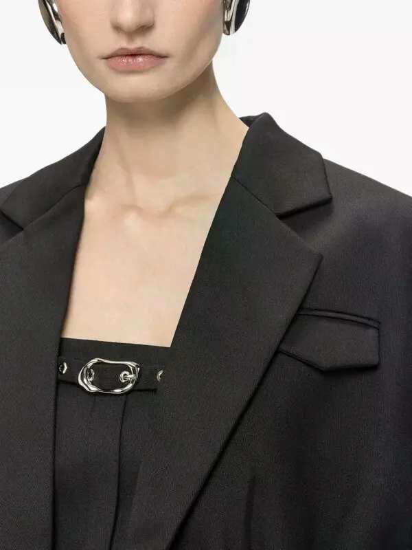 NISSA Cropped Gathered Blazer