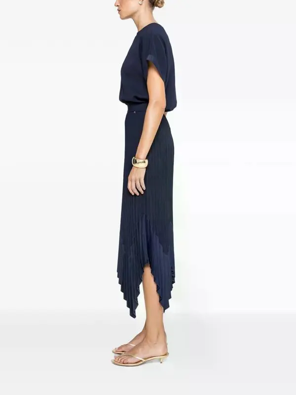 NISSA Pleated Midi Skirt