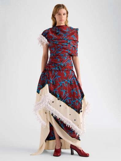 Proenza Schouler Bodine Dress - Madder Multi