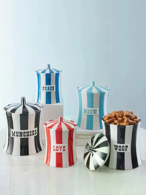 Jonathan Adler Vice Love Striped Canister