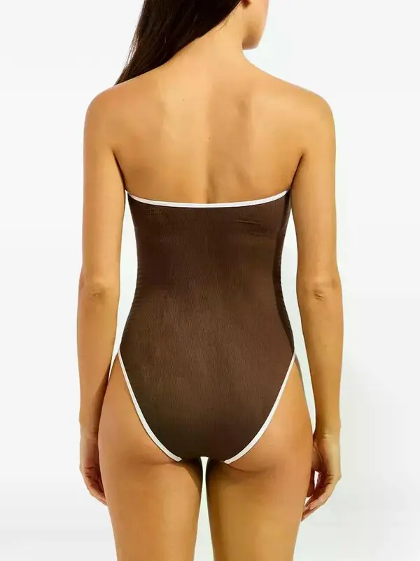 Seafolly Strapless Ribbed Swimsuit
