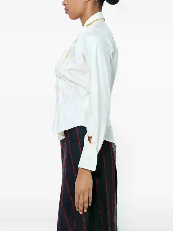 VIVIENNE WESTWOOD Drunken Asymmetrical Ruched Shirt