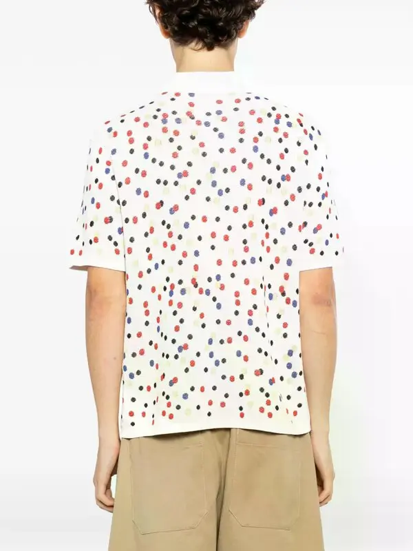 Jacquemus Polka-dot Polo Shirt - White