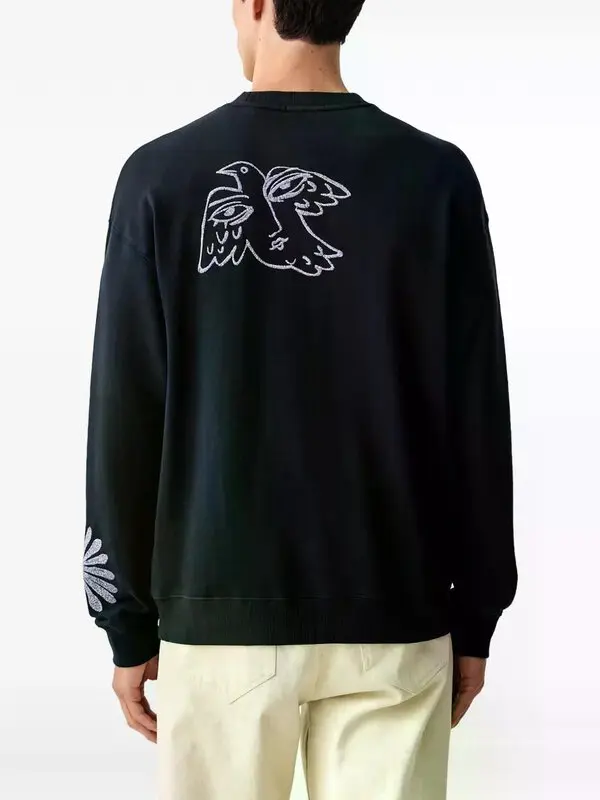 Scotch & Soda X Royal Delft Embroidered Crew-neck Sweater