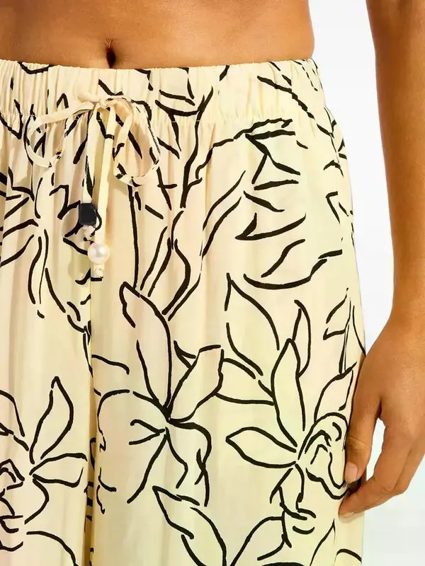 Seafolly Floral-print Drawstring Trousers