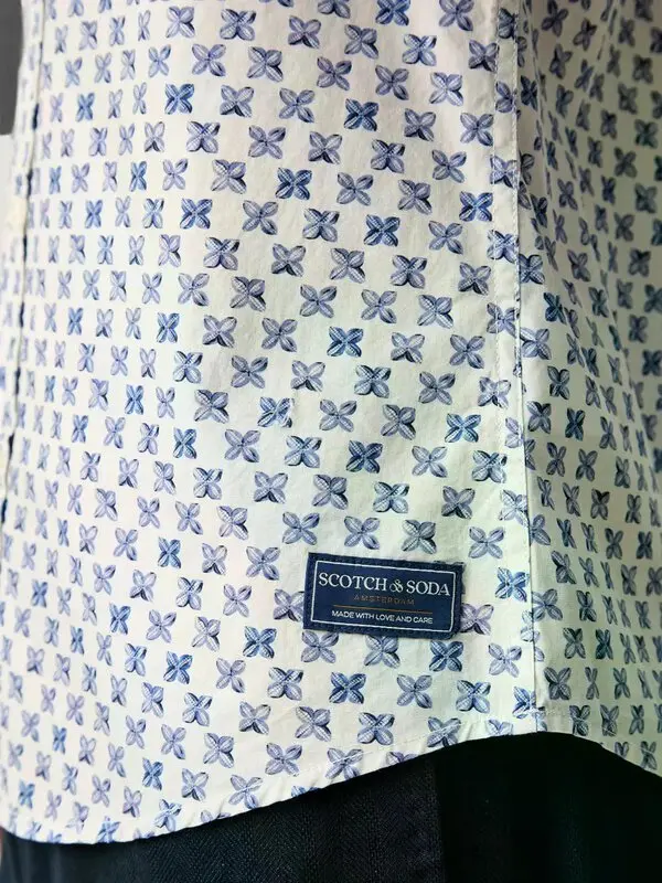 Scotch & Soda Micro-print Button-down Shirt