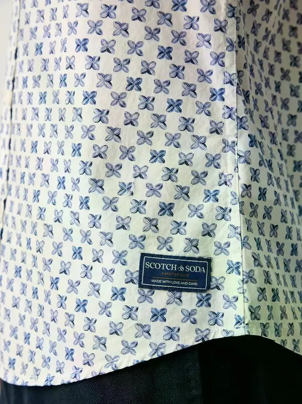 Scotch & Soda Micro-print Button-down Shirt