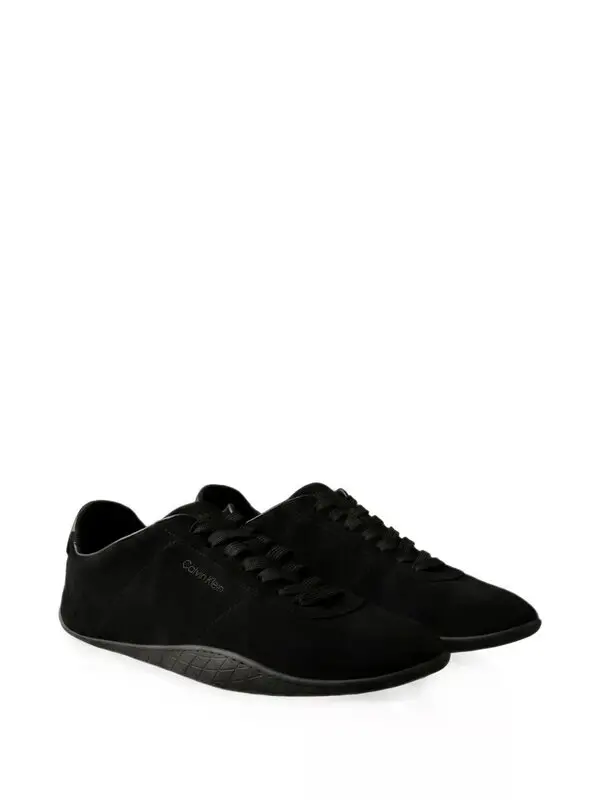 Calvin Klein Calf Suede Logo-print Sneakers