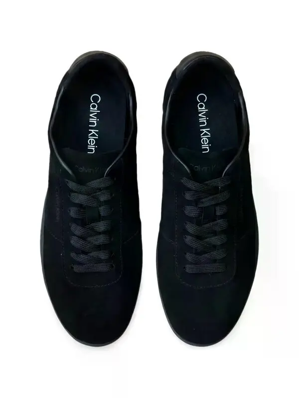Calvin Klein Calf Suede Logo-print Sneakers