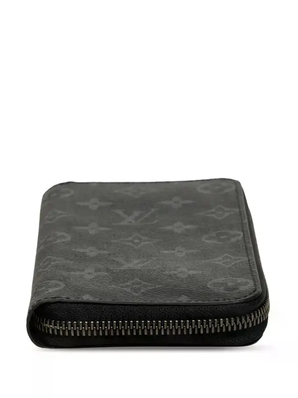 LOUIS VUITTON 2021-2026 Monogram Eclipse Vertical Zippy Wallet Long Wallets