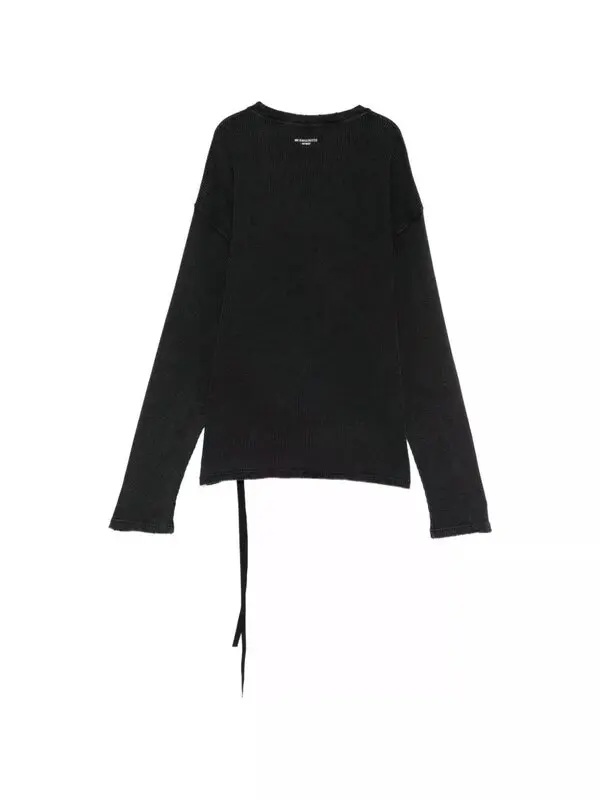 ANN DEMEULEMEESTER Dot Winkled Crop T-shirt