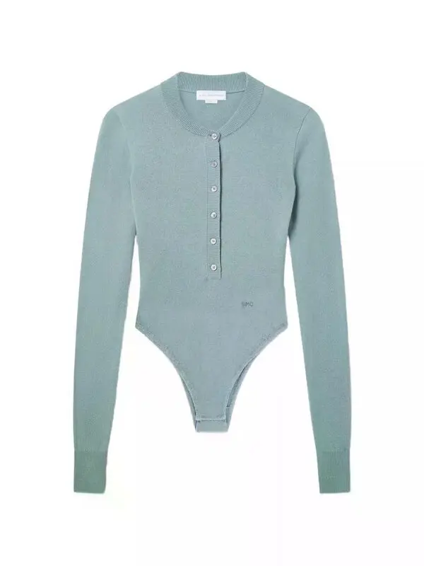 Stella McCartney Crew-neck Ribbed Long-sleeve Bodysuit