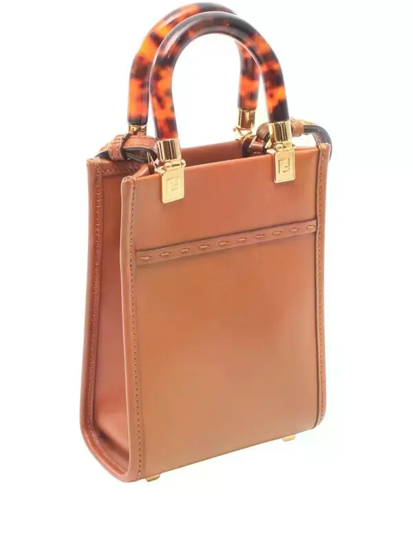 Fendi 2010-2026 Mini Leather Sunshine Shopper Tote Satchel