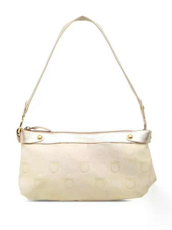 FERRAGAMO 2010-2026 Gancini Canvas Shoulder Bag