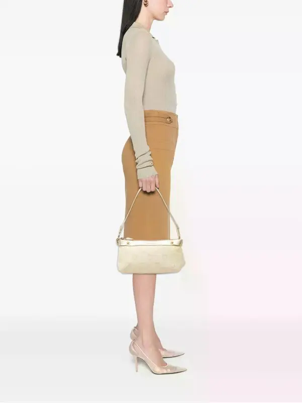 FERRAGAMO 2010-2026 Gancini Canvas Shoulder Bag