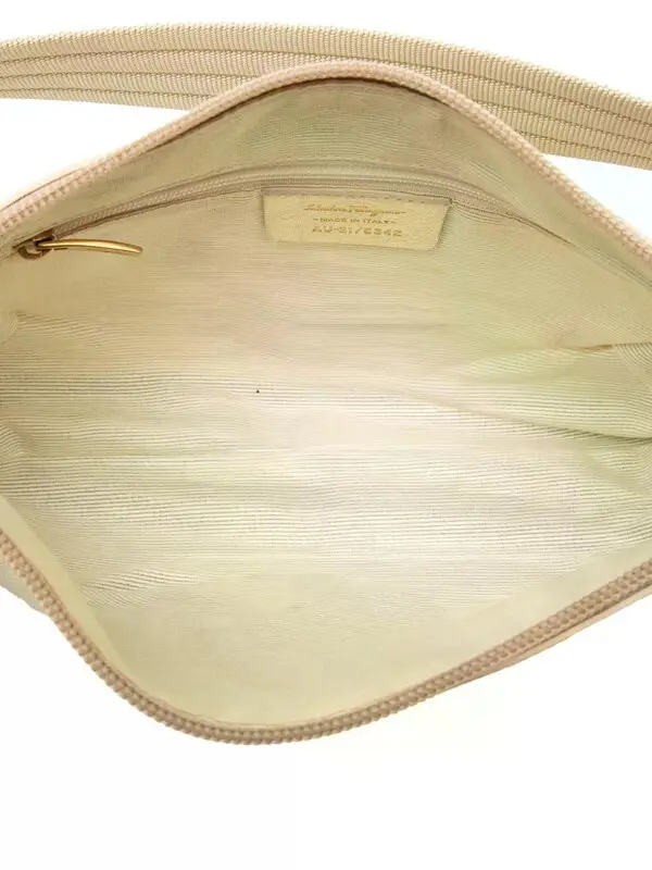 FERRAGAMO 2010-2026 Gancini Canvas Shoulder Bag