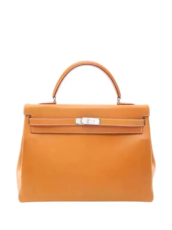 Hermès 1999 Chamonix Kelly Retourne 35 Satchel - Brown