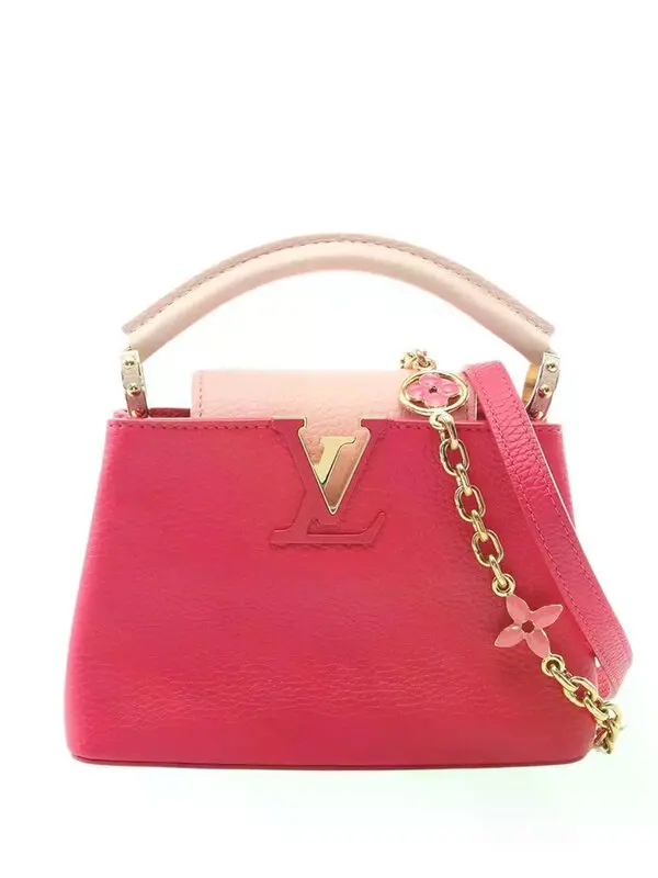 LOUIS VUITTON 2021-2026 Taurillon Mini Capucines Satchel