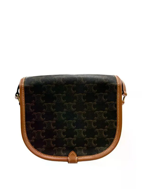 Celine 2019-2026 Medium Triomphe Coated Canvas Folco Crossbody Bag