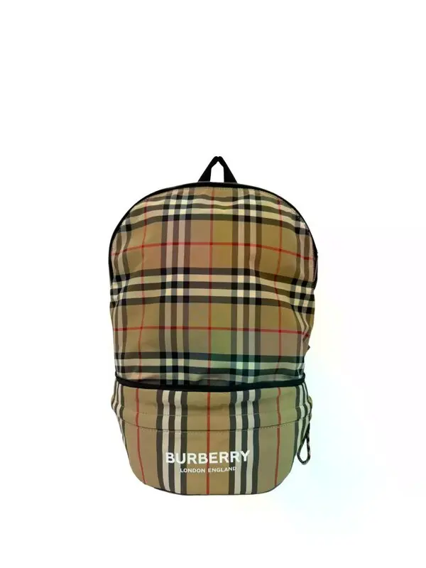 Burberry 2018-2023 House Check Nylon Convertible Backpack - Neutrals
