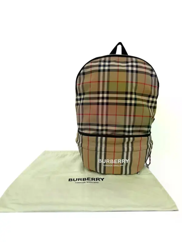 Burberry 2018-2023 House Check Nylon Convertible Backpack