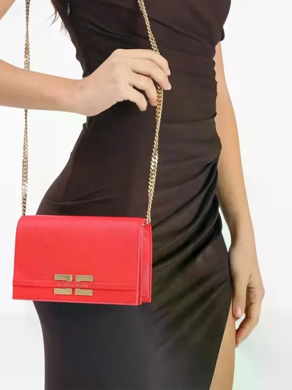 Elisabetta Franchi Logo-plaque Chain-strap Cross Body Bag