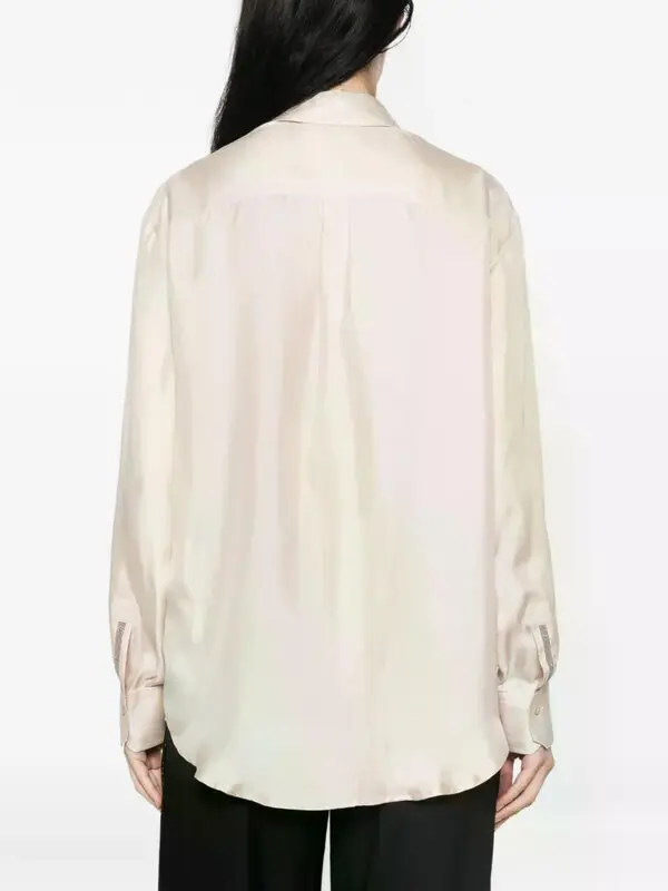 Antonelli Firenze Beaded-trim Pocket Shirt