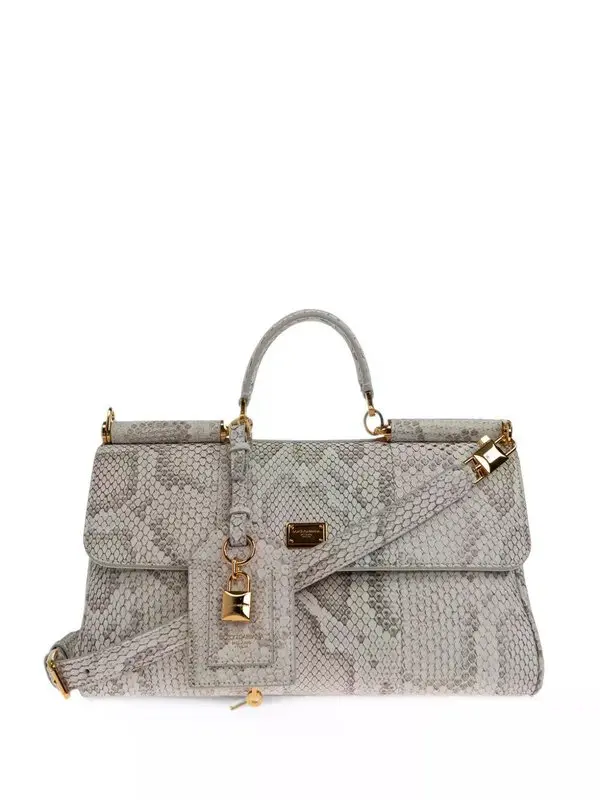 Dolce & Gabbana Medium My Sicily Handbag In Python