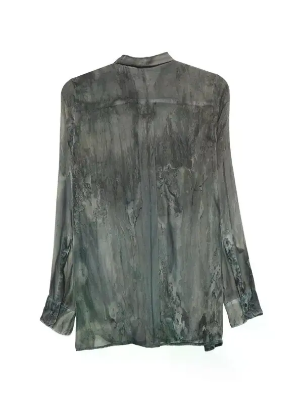 Masnada Tie-dye Effect Shirt - Grey