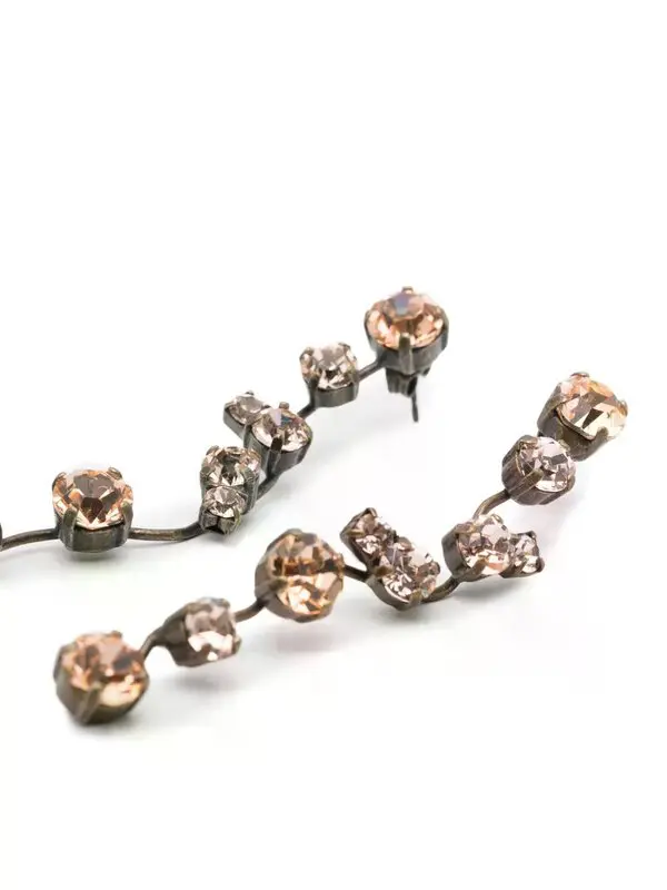 FORTE_FORTE Crystal-embellished Drop Earrings - Gold