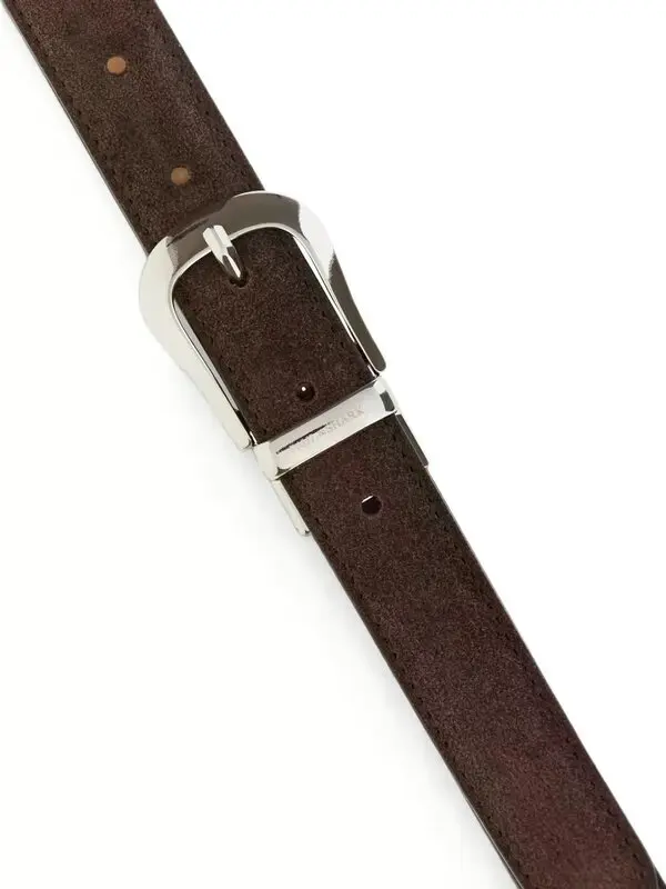 Paul & Shark Suede-finish Buckle-fastening Belt