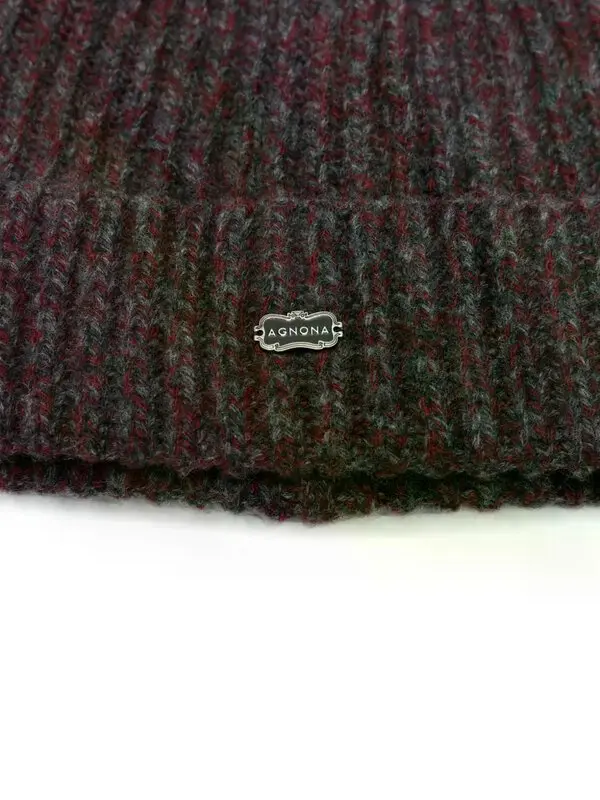 Agnona Ribbed-knit Beanie Hat