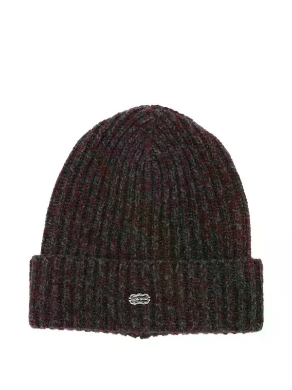 Agnona Ribbed-knit Beanie Hat - Red