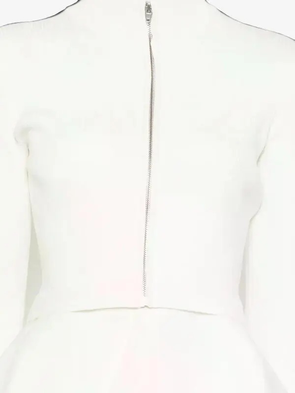 JUUN.J Peplum Zip-up Cardigan