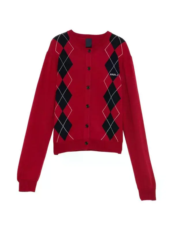 JUUN.J Argyle-pattern Wool Cardigan