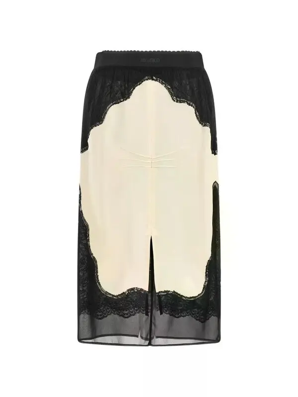 Attico Lace-insert Midi Skirt