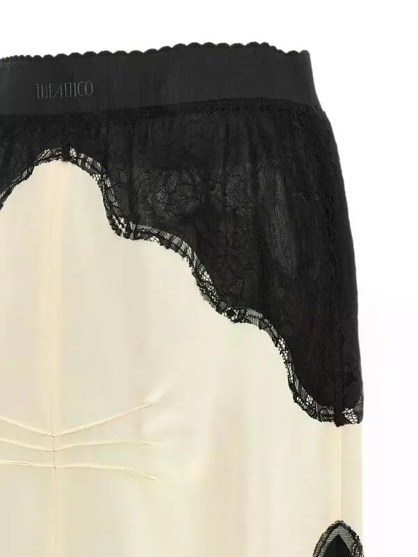 Attico Lace-insert Midi Skirt