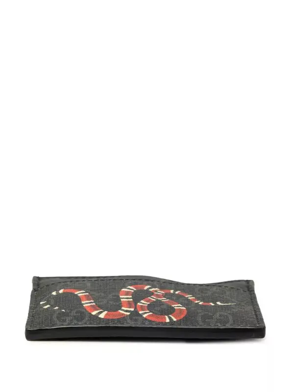 Gucci 2016-2022 Gg Supreme Kingsnake Card Holder