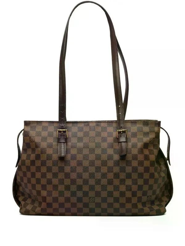 LOUIS VUITTON 2005 Damier Ebene Chelsea Shoulder Bag