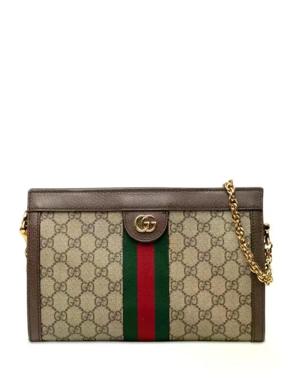 Gucci 2000-2015 Small Gg Supreme Web Ophidia Chain Crossbody Bag